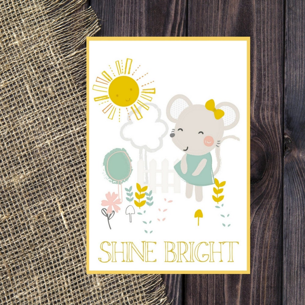 Printable Sunshine Theme Wall Art Set of 3 Downloadable Prints | Etsy