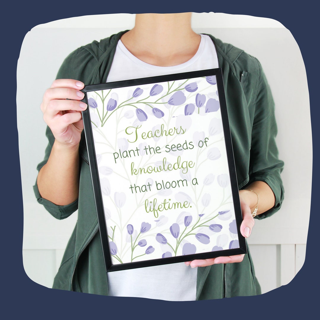 Teacher Appreciation Gift Idea Printable Wall Art Digital Download ...