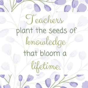 Teacher Appreciation Gift Idea Printable Wall Art Digital Download ...