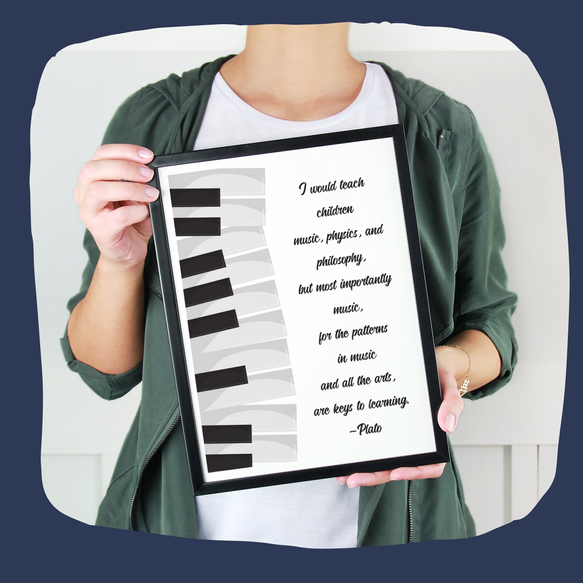 Printable Music Quote Print Playroom Wall Art Decor Digital - Etsy