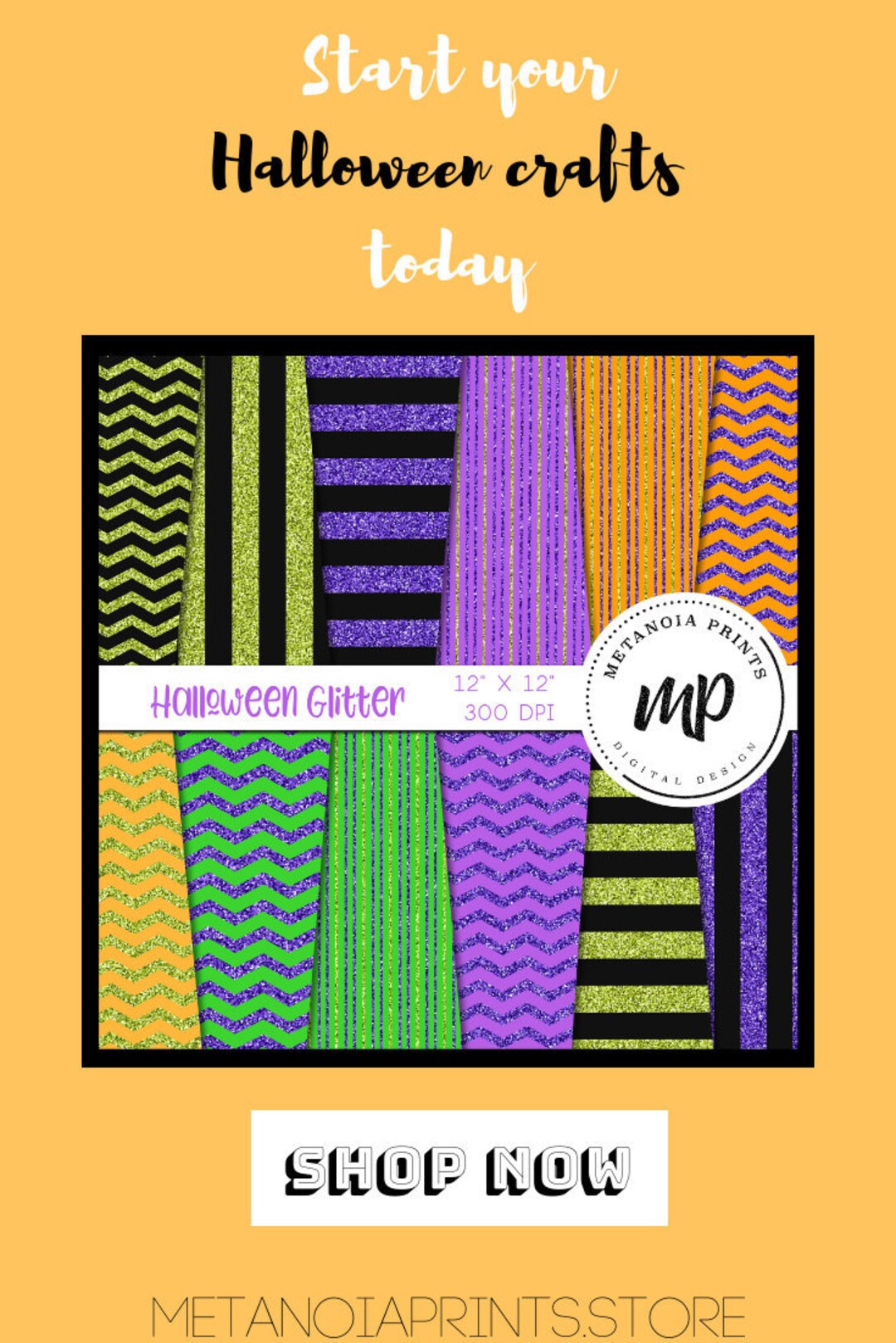 Halloween Digital Paper Paper Digital Instant Download Scrapbooking ...