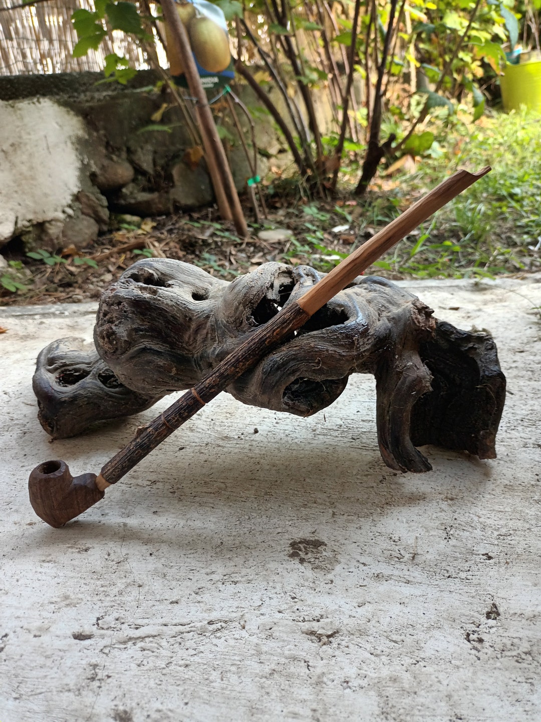 Extra Cooling Pipe Handcarved in Black Walnut and Kiwi Wood - Etsy