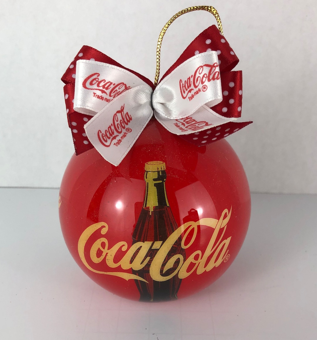 Coca Cola Decoupage Ornament Ball , Coca Cola Christmas, Christmas Tree ...