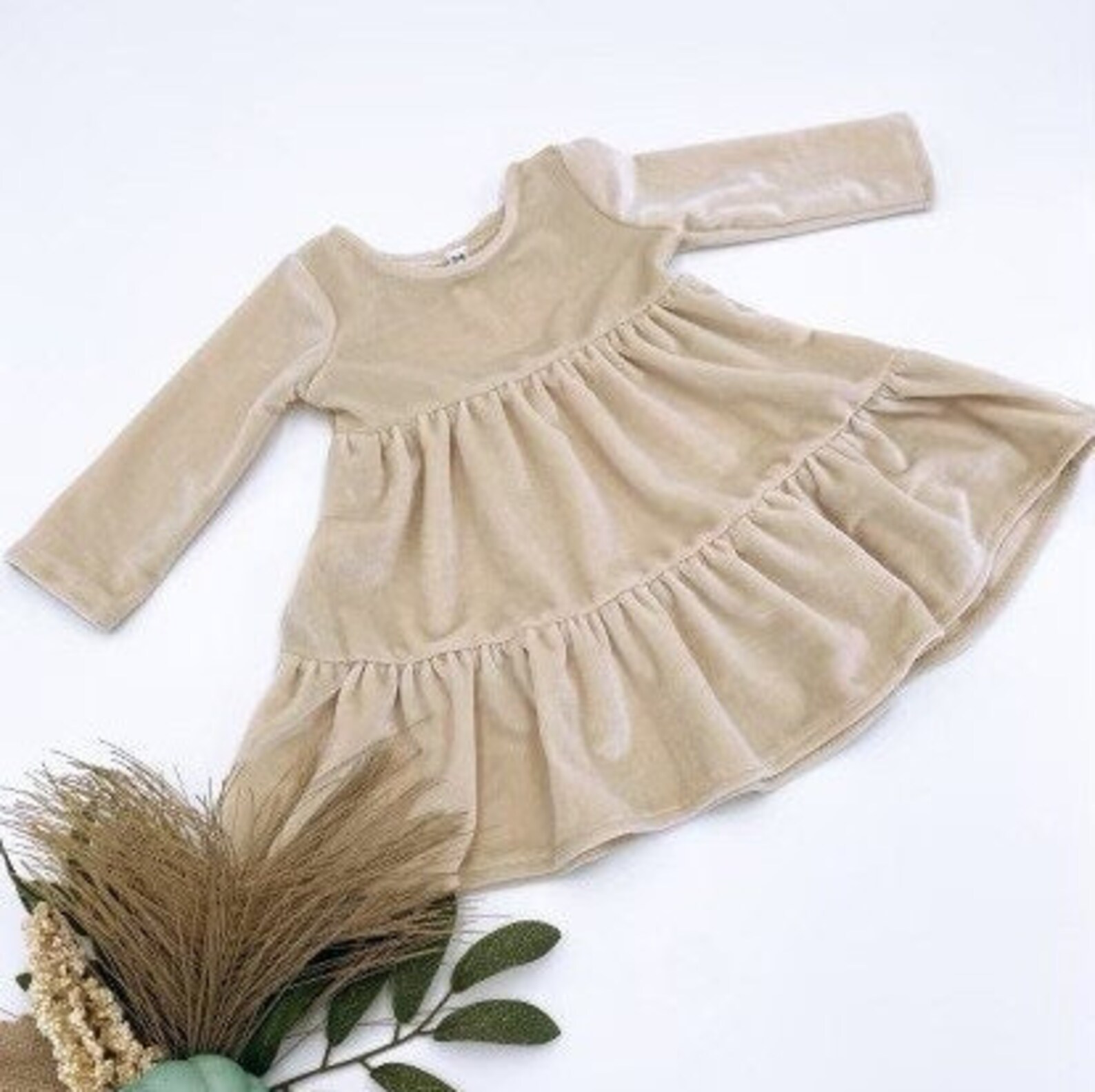 VELVET DRESS for Children Evening Gown Flower Girl First - Etsy