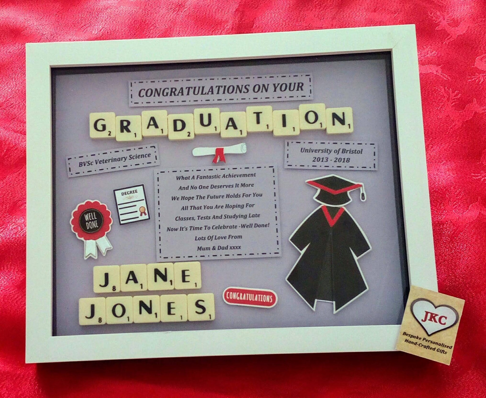 PERSONALISED GRADUATION GIFT Box Frame Keepsake Picture - Etsy