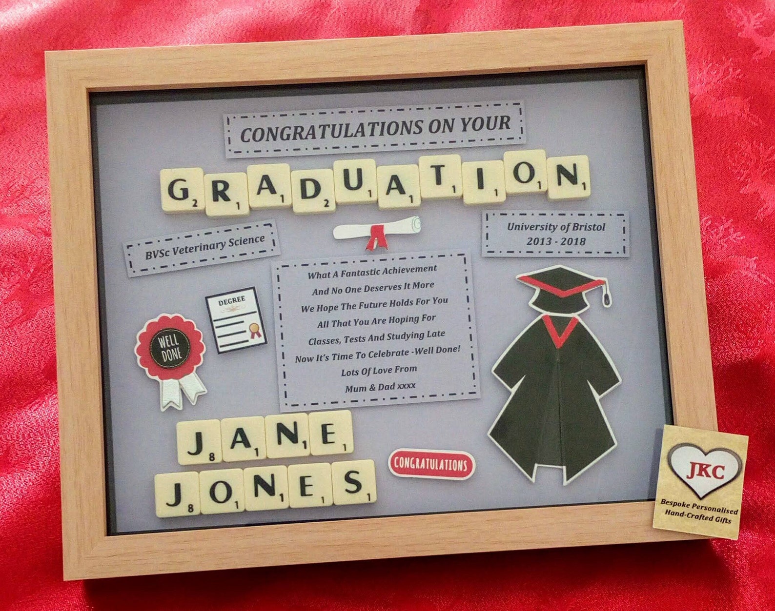 PERSONALISED GRADUATION GIFT Box Frame Keepsake Picture | Etsy