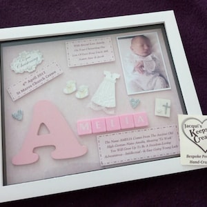 PERSONALISED CHRISTENING GIFT Box Frame Keepsake Baptism Boy or Girl - Etsy