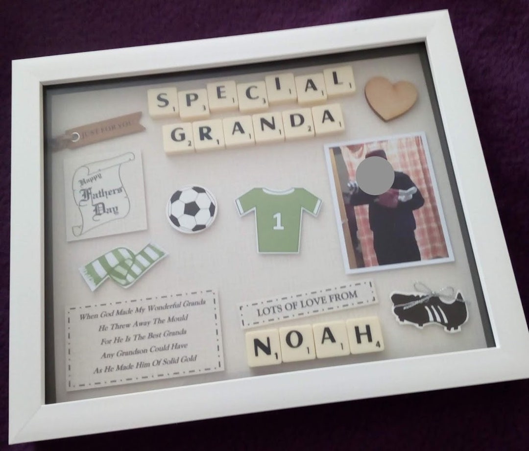 DAD Grandad Personalised Picture Frame Keepsake Gift Plaque Father's ...