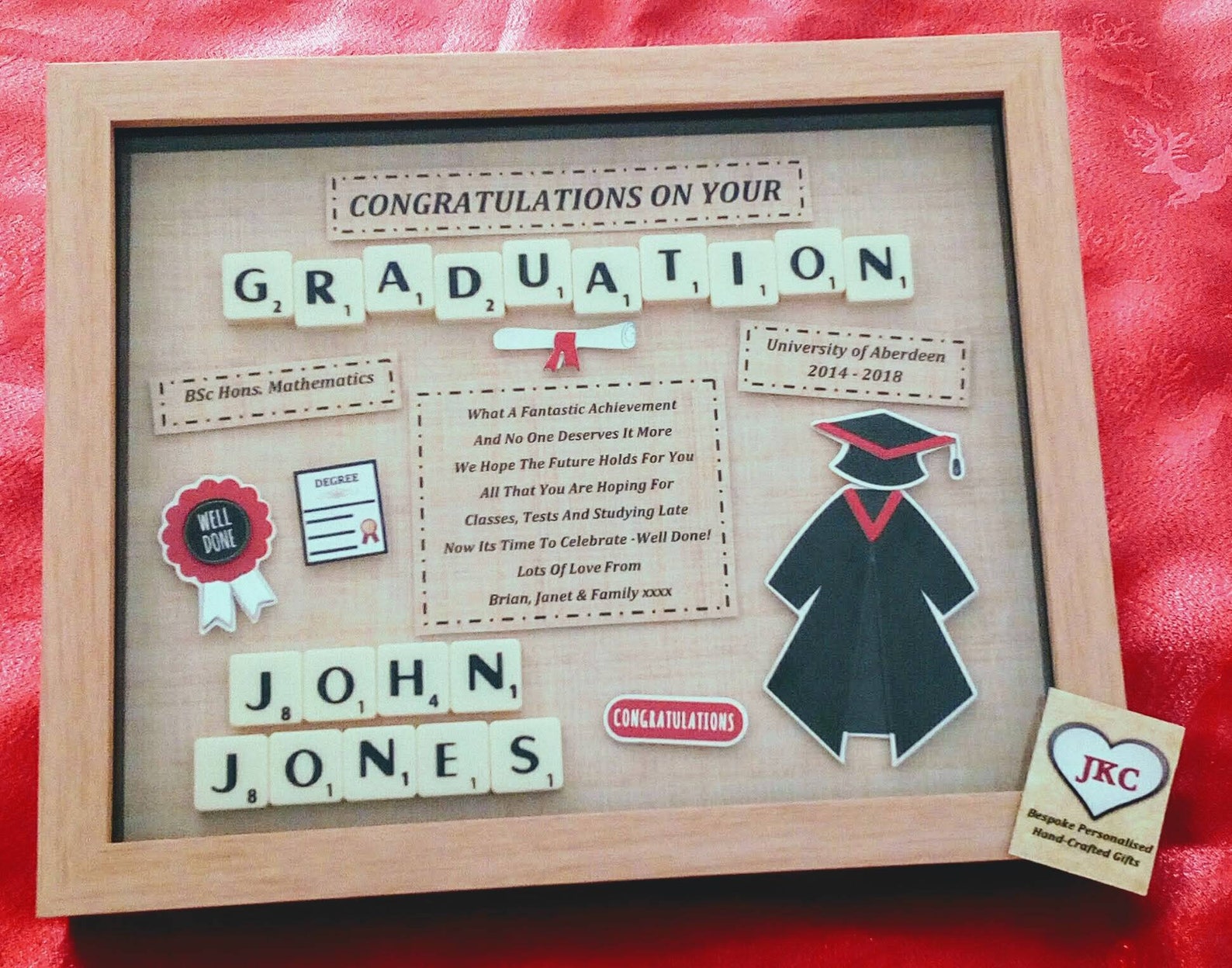 PERSONALISED GRADUATION GIFT Box Frame Keepsake Picture | Etsy