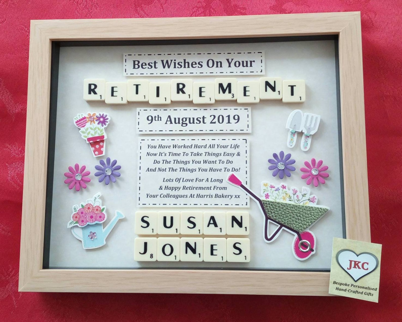 RETIREMENT PERSONALISED GIFT Picture Frame Keepsake Plaque - Etsy UK