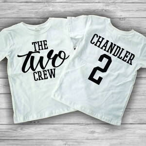 Two Birthday Shirt for Boy, 2nd Birthday, the TWO Crew, 2 Birthday ...