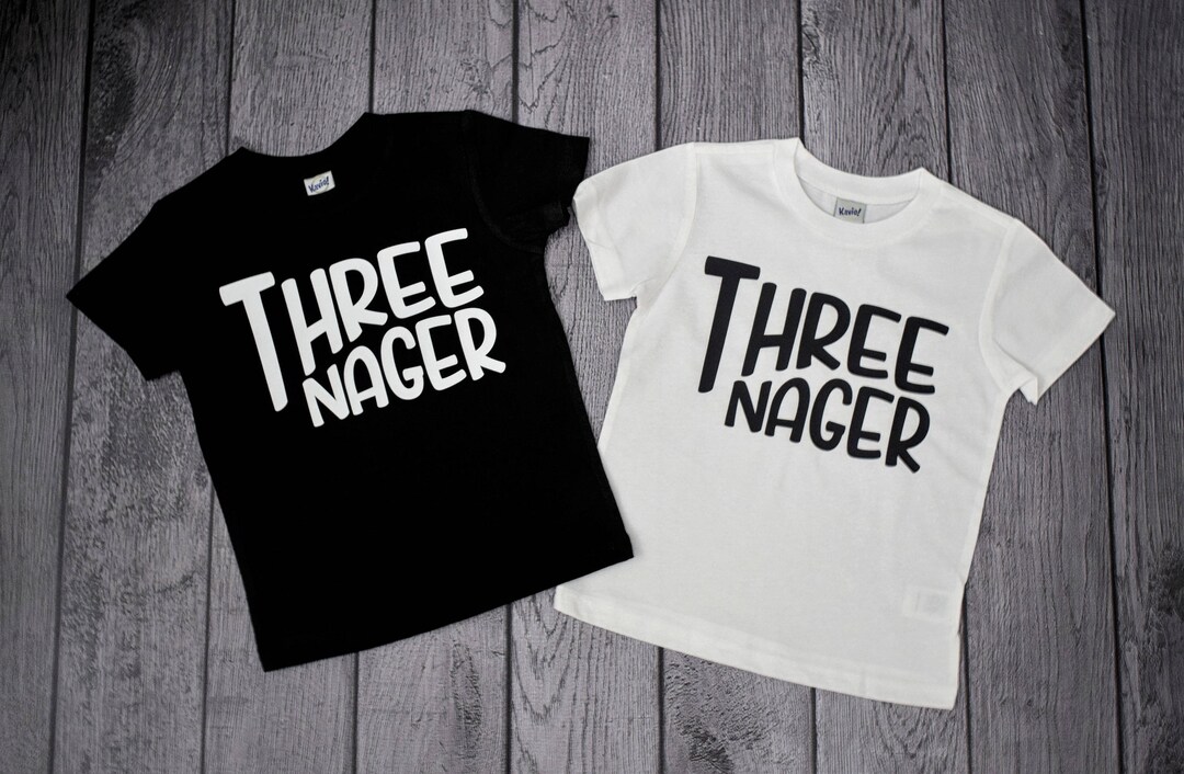 3 Year Old Birthday Boy Shirt, Boys 3rd Birthday Shirt, Threenager ...