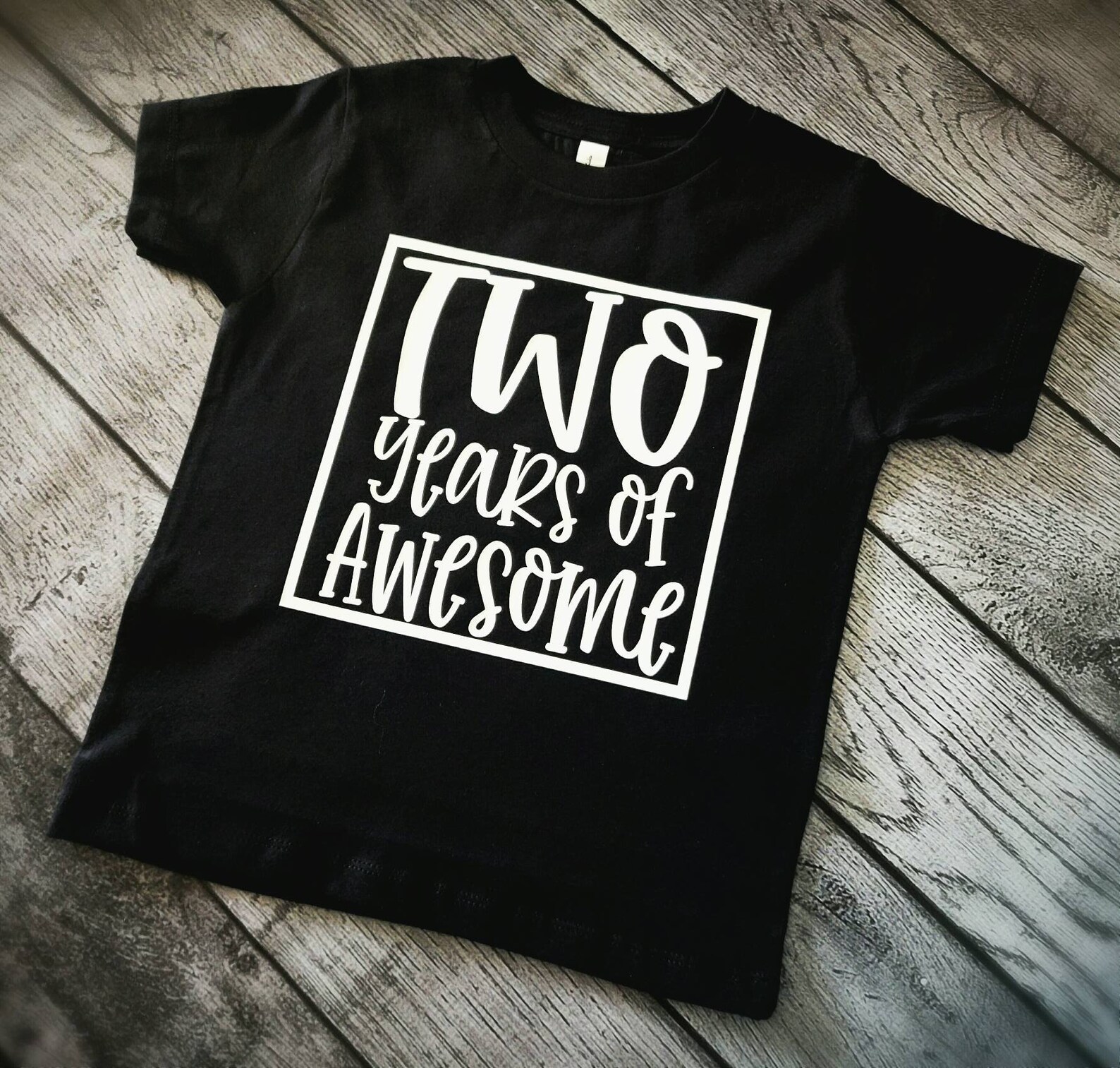 2nd Birthday Shirt Two Years of Awesome 2 Year Old Birthday Shirts, Two ...