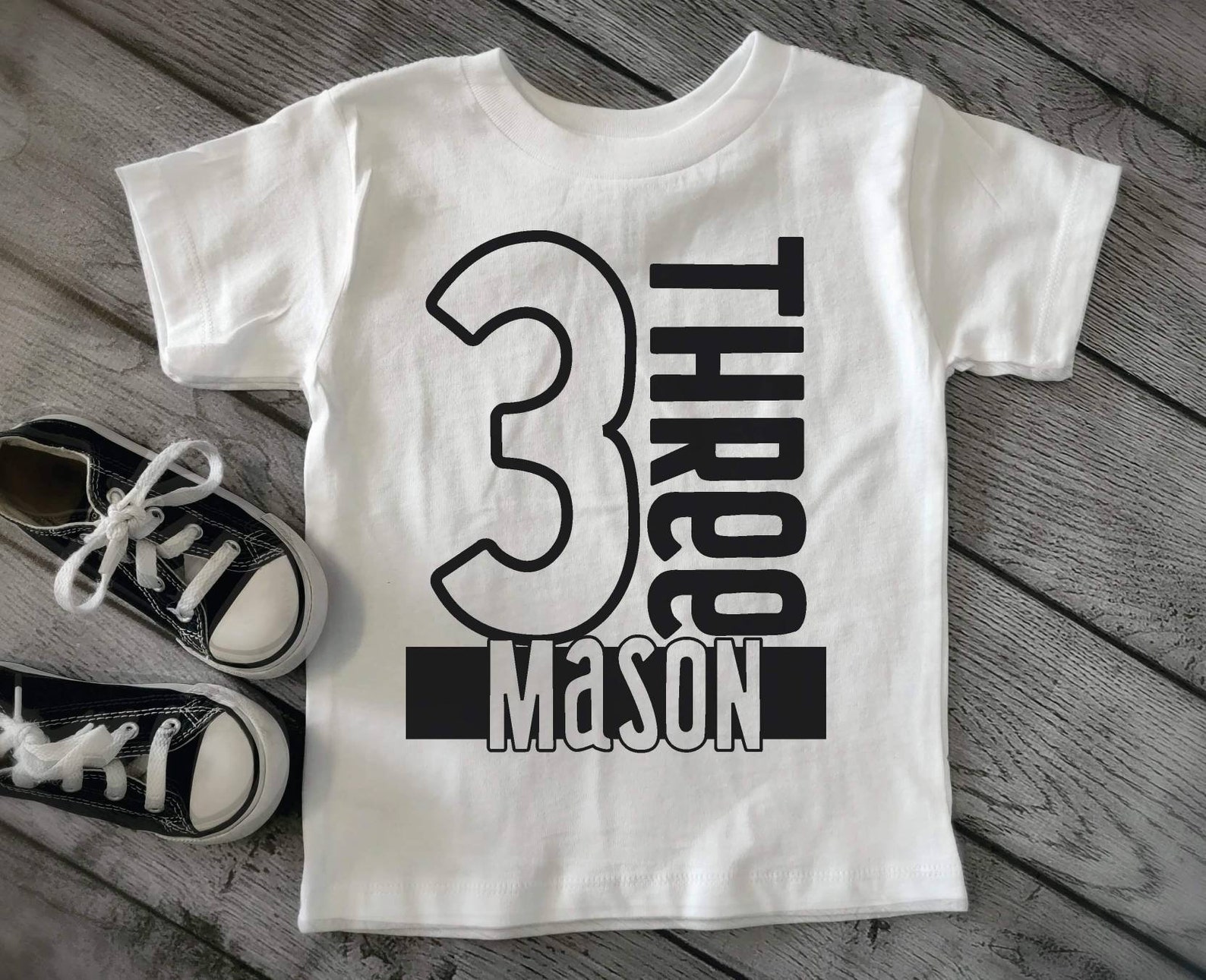 3rd Birthday Shirts, Boys 3 Year Old Birthday Gift Shirt, Three Year ...