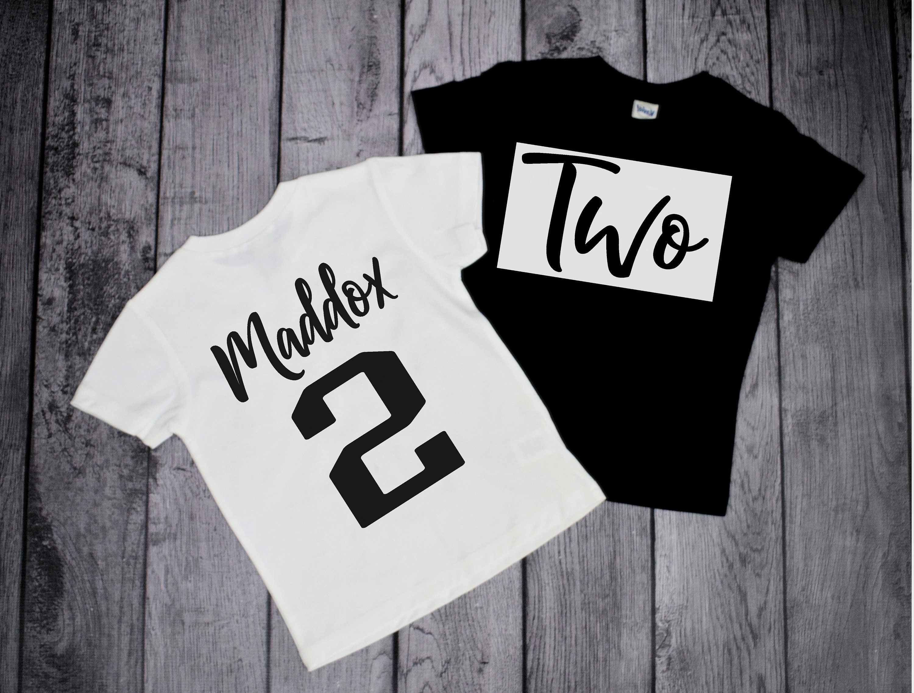 Two Year Old Birthday Shirt, Trendy Two Year Old Boys Birthday Shirt, 2 ...