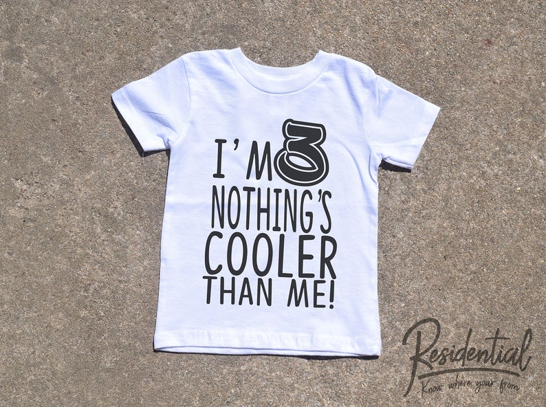 Im Three, Birthday Shirt, 3rd Birthday Shirt, Im This Many Shirt, 3 ...