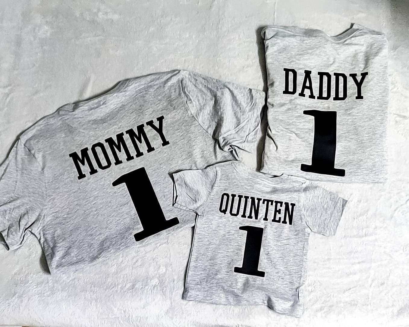 1st Birthday Shirt Set 1st Birthday Family Shirts Mom and | Etsy