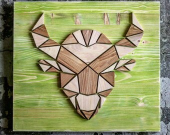 Geometric animal art | Etsy