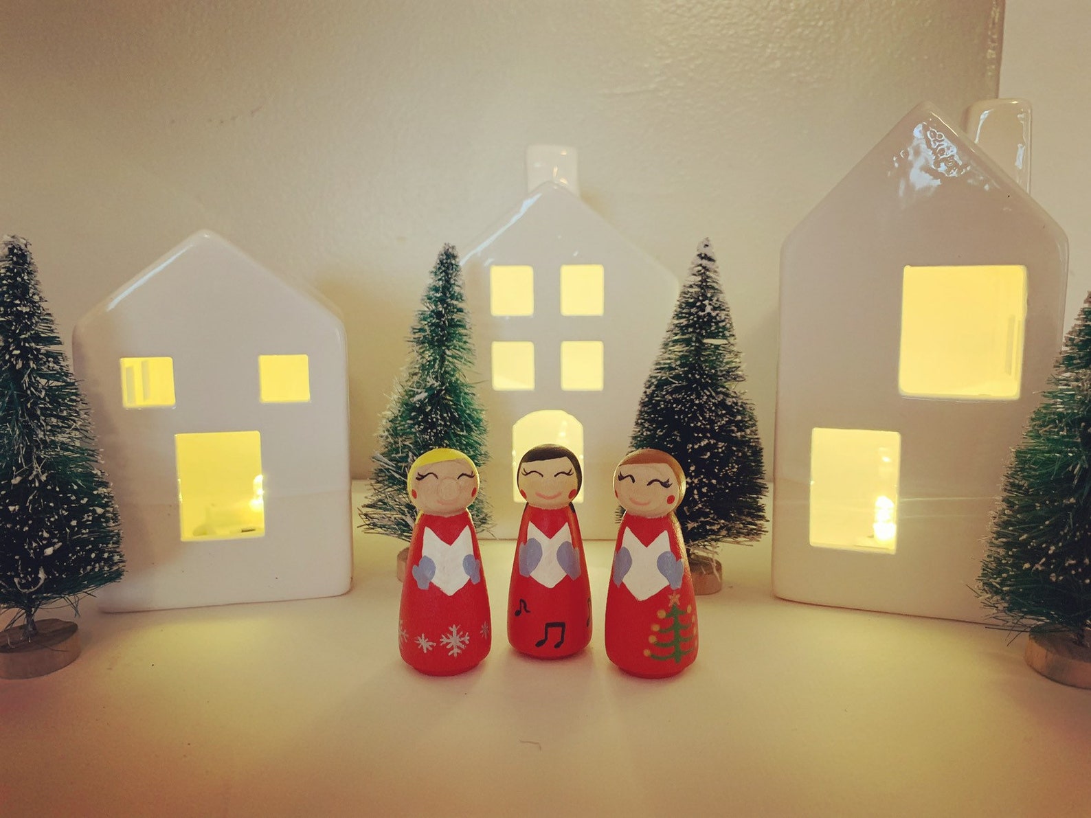 Christmas Peg Doll Sets - Etsy