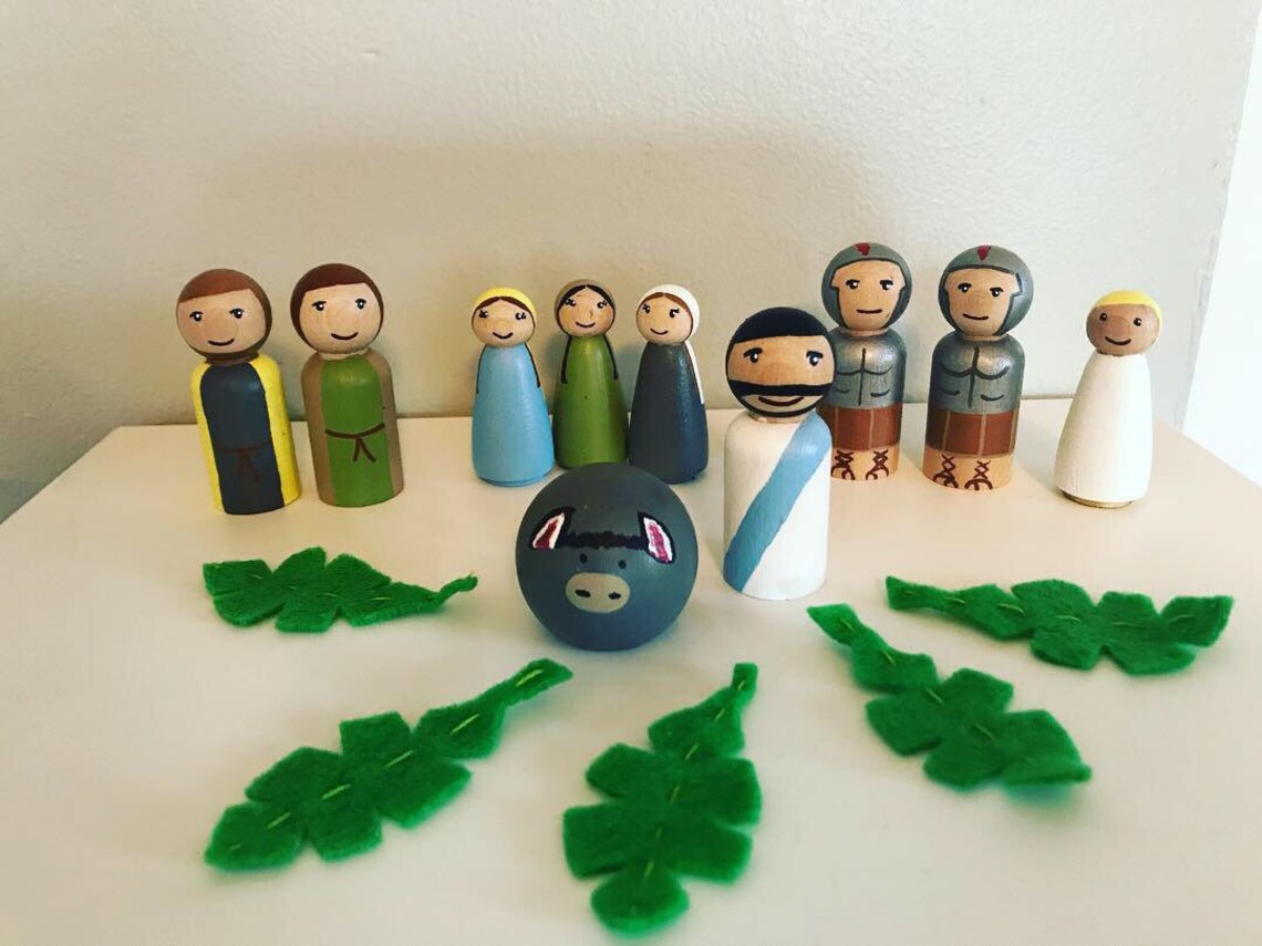 Holy Week Peg Doll Set - Etsy