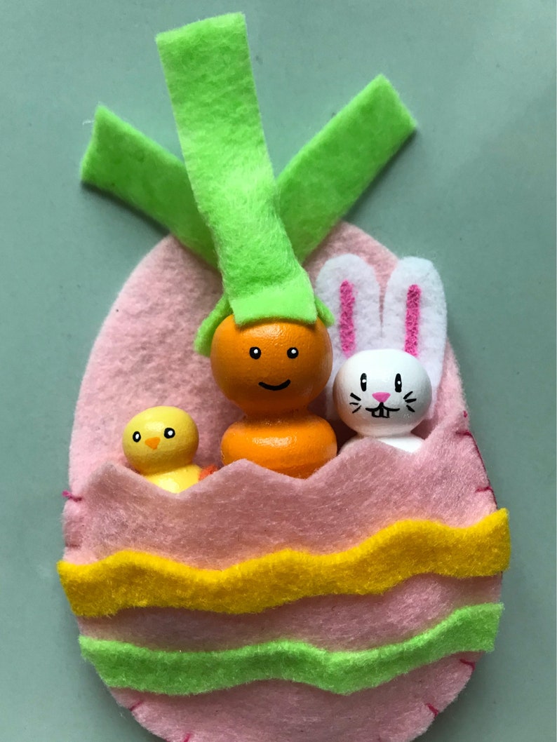 Easter Peg Doll set - Etsy Nederland