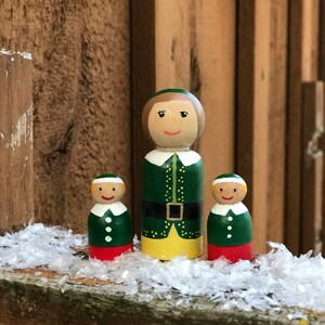 Christmas Peg Doll Sets - Etsy