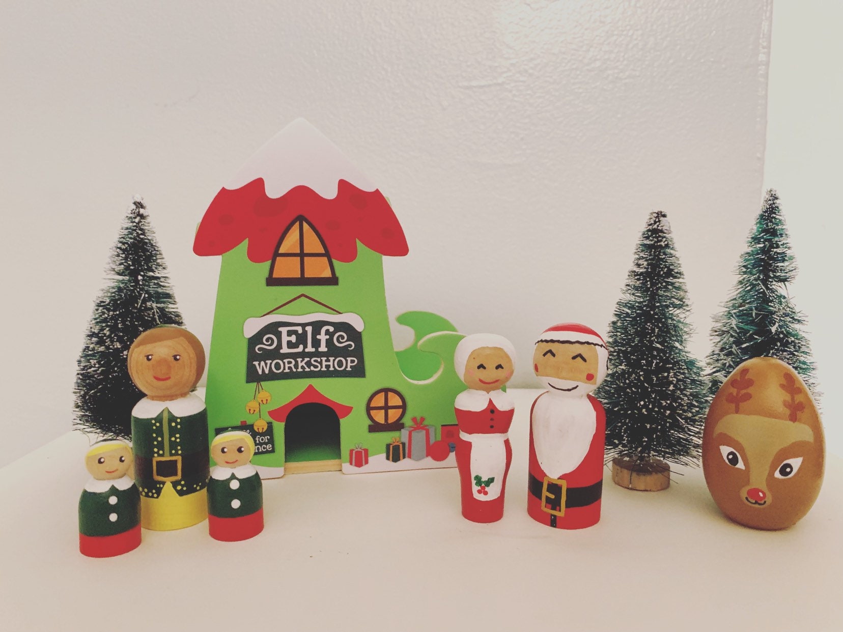 Christmas Peg Doll Sets - Etsy