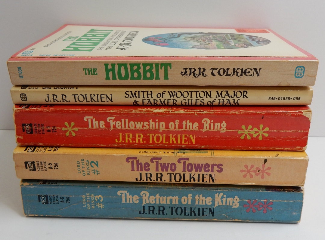 J.R.R. Tolkien Original Paperback Set "the Hobbit" and "lord of the ...