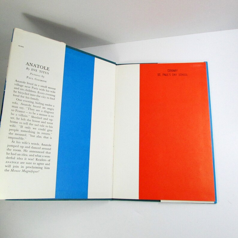 Anatole 1956 Vintage Childrens Book - Etsy