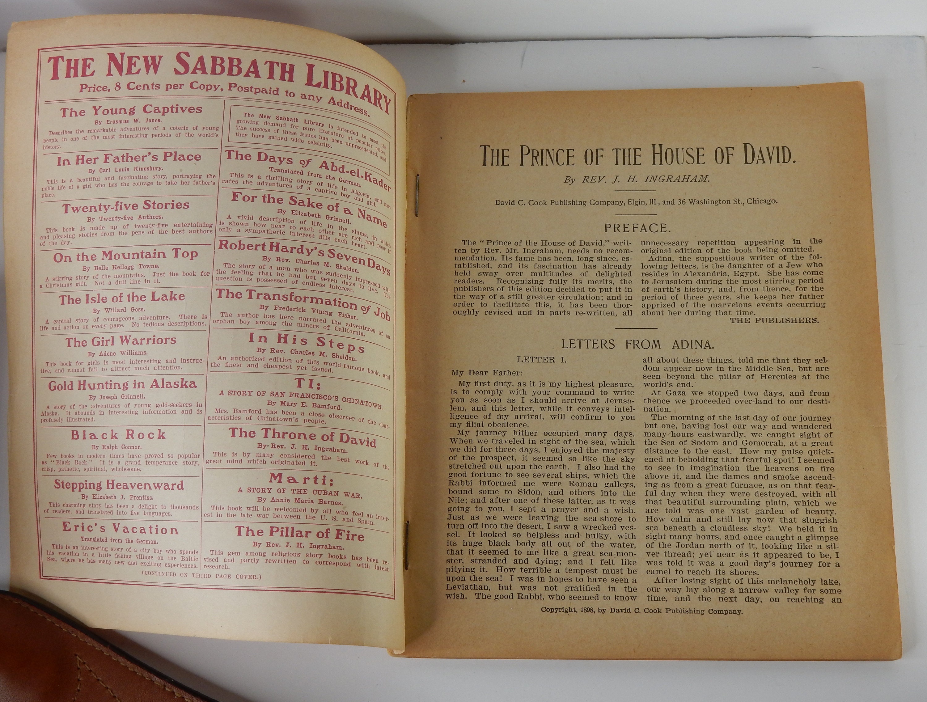 1898 the Prince of the House of David Vintage Booklet - Etsy
