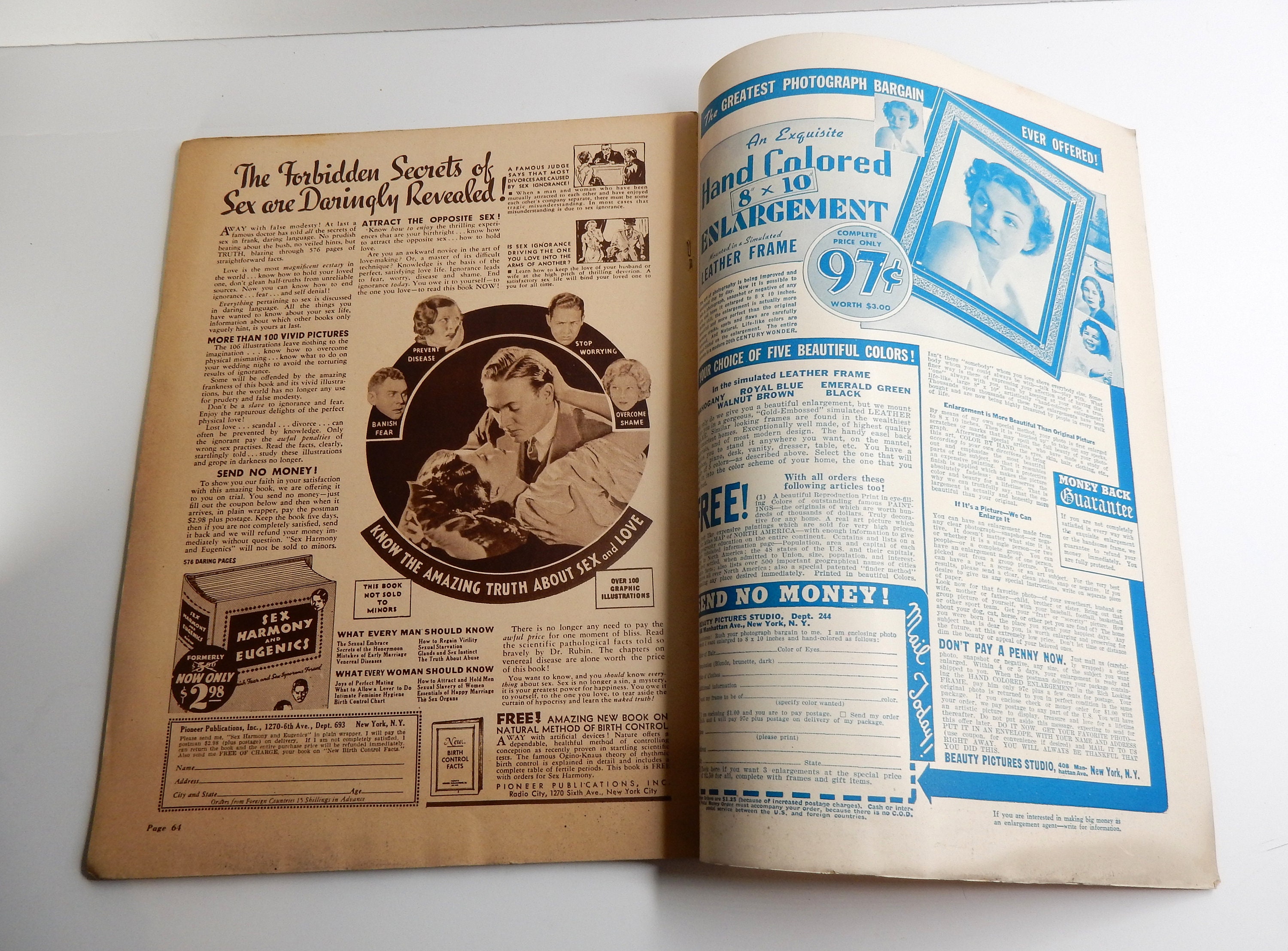 Real Screen Fun Vintage Sleaze Magazine 1937 - Etsy Sweden
