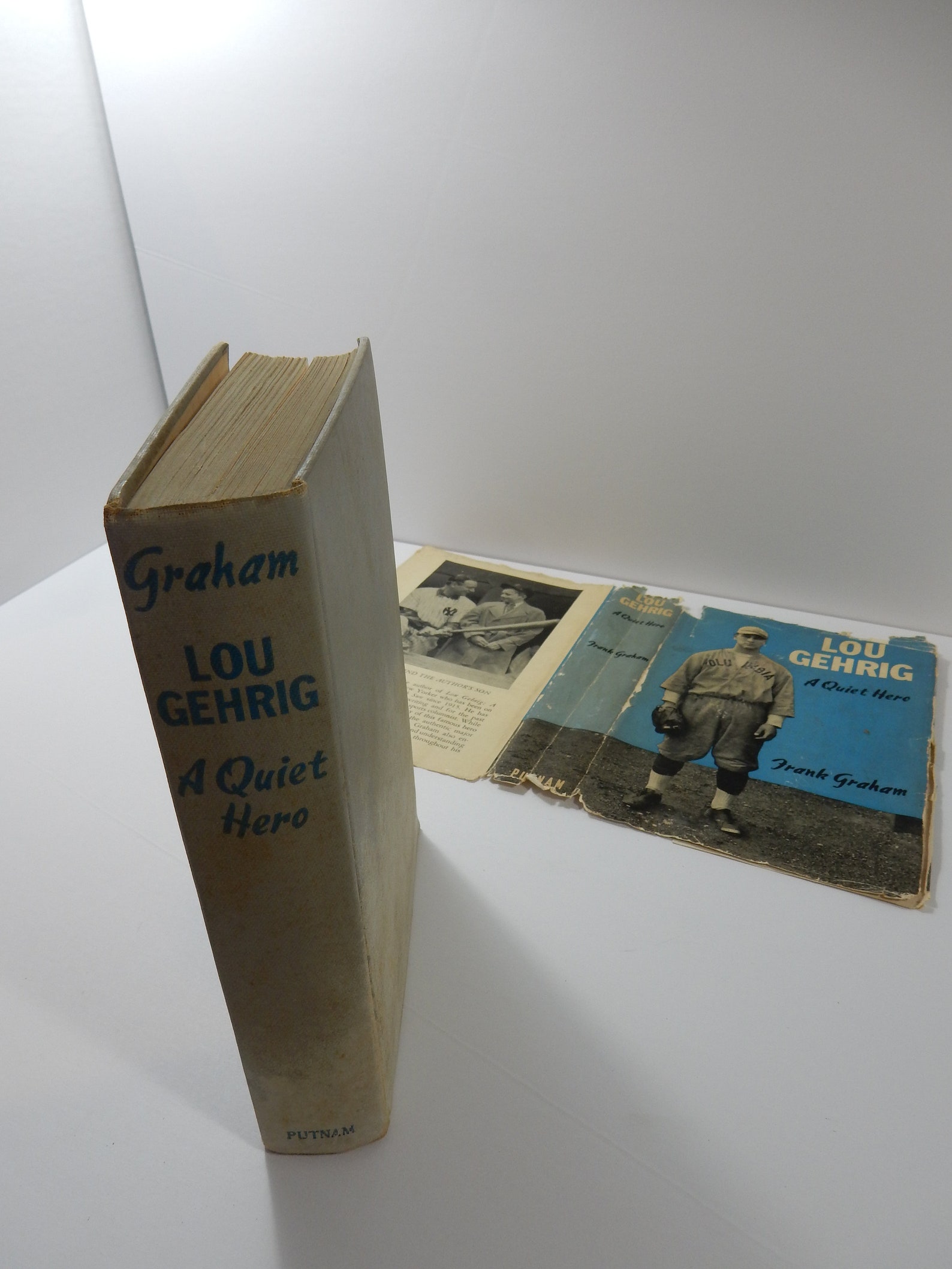 First Edition Lou Gehrig: A Quiet Hero by Frank Graham - Etsy