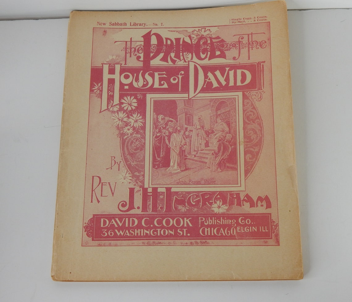 1898 the Prince of the House of David Vintage Booklet - Etsy