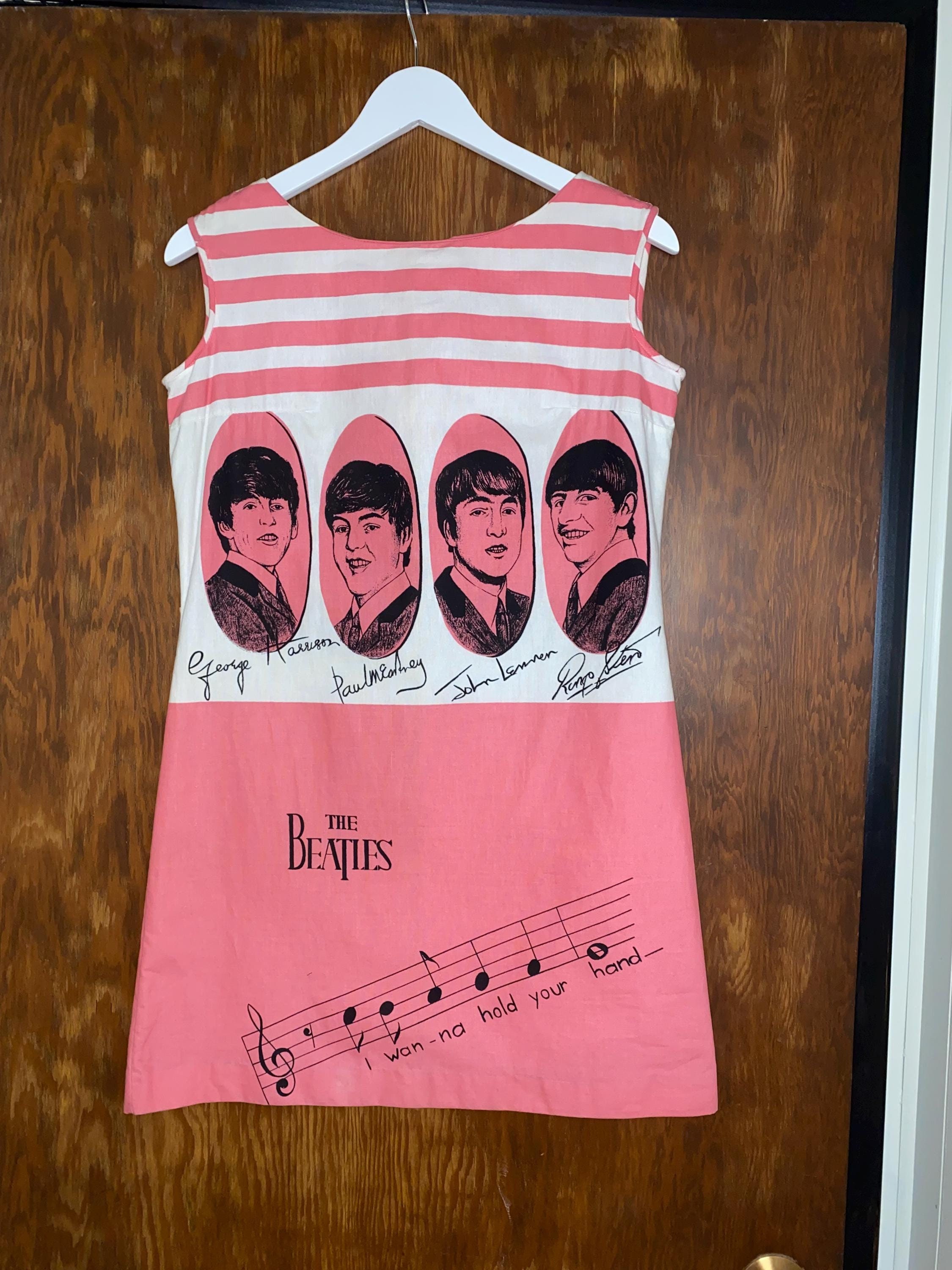 Original 1960s Vintage Beatles Mod Cotton Polka Dot Shift Dress Pop Art ...