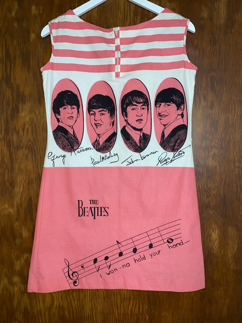 Original 1960s Vintage Beatles Mod Cotton Polka Dot Shift Dress Pop Art ...