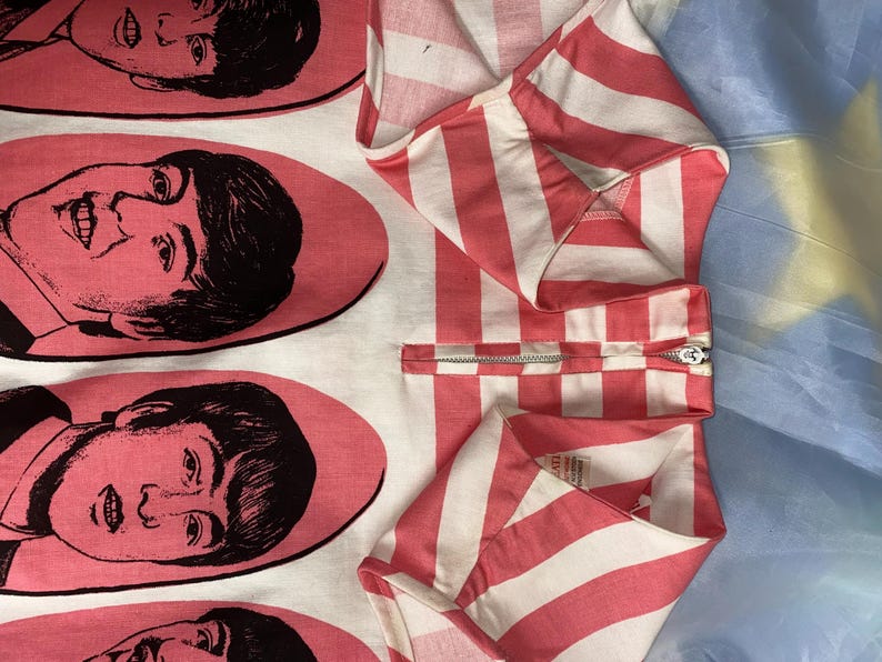 Original 1960s Vintage Beatles Mod Cotton Polka Dot Shift Dress Pop Art ...