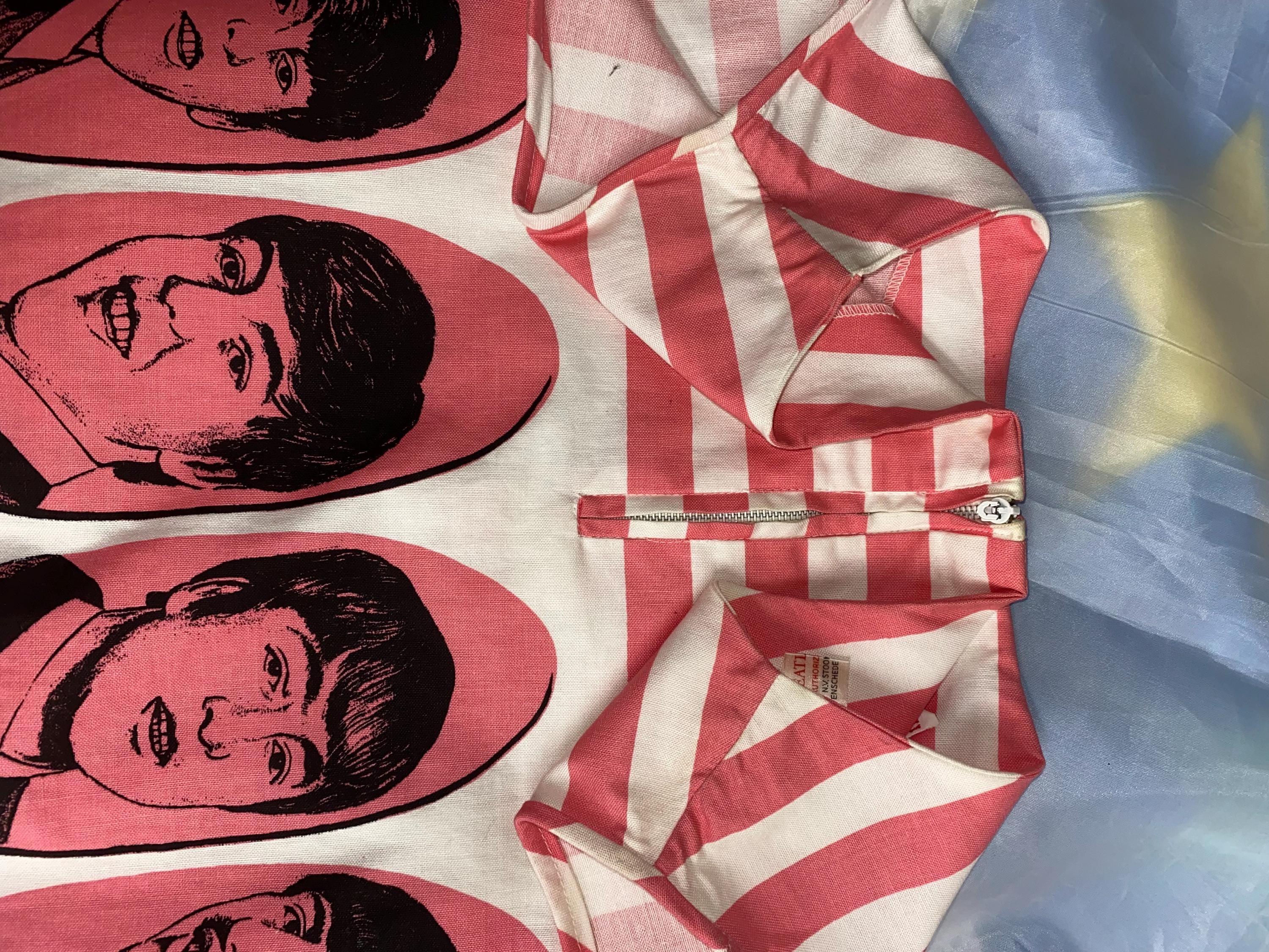 Original 1960s Vintage Beatles Mod Cotton Polka Dot Shift Dress Pop Art ...