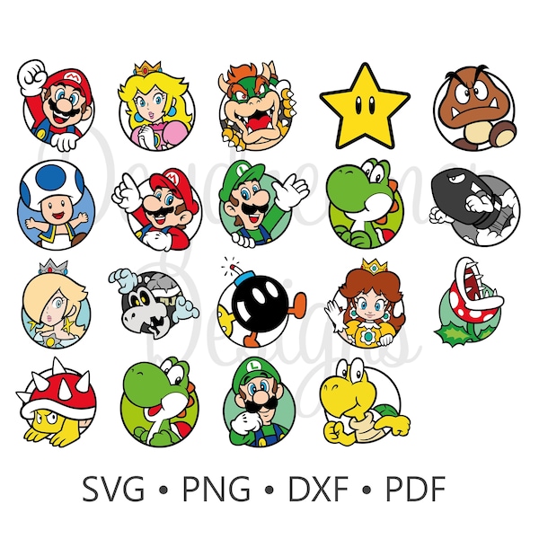 All Nintendo Characters - Etsy UK