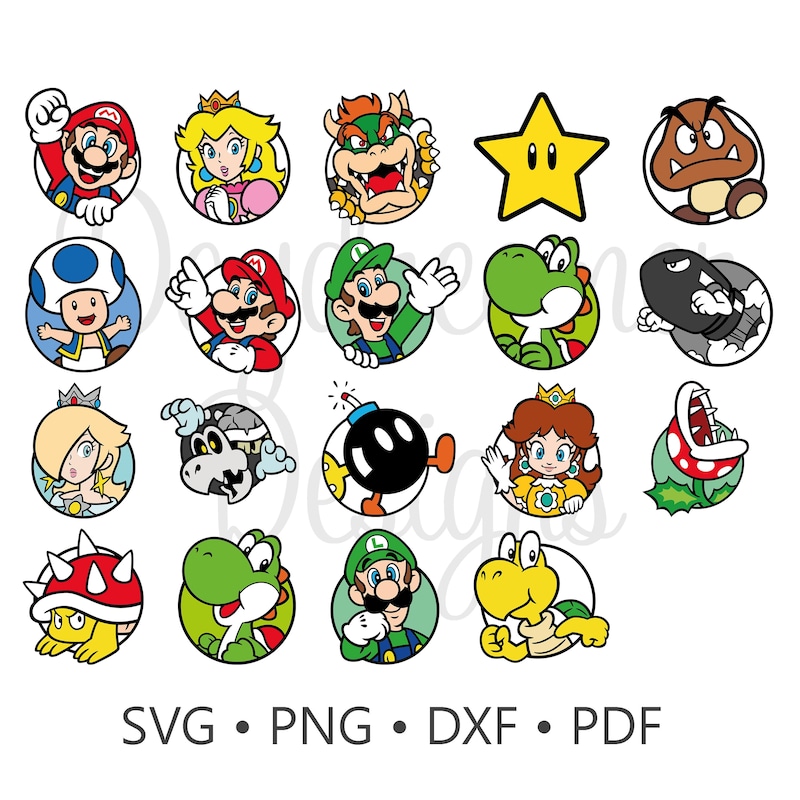 All Nintendo Characters - Etsy UK