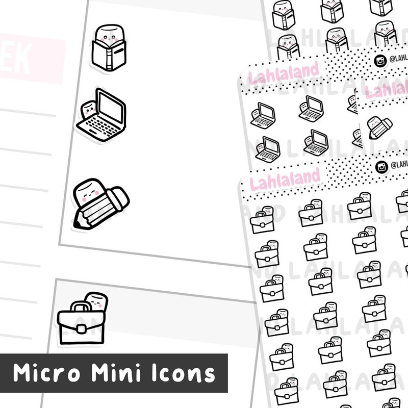 Micro Digital Stickers - Etsy