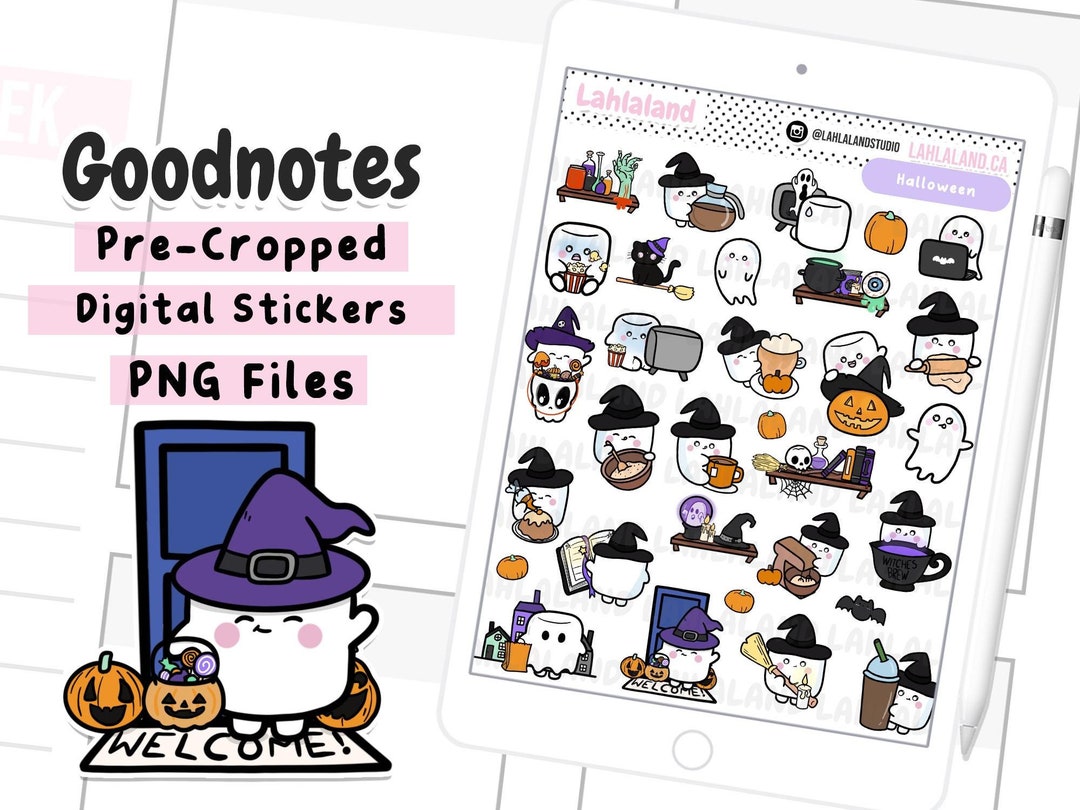 Halloween Goodnotes Stickers, Halloween Stickers, Goodnotes Stickers ...