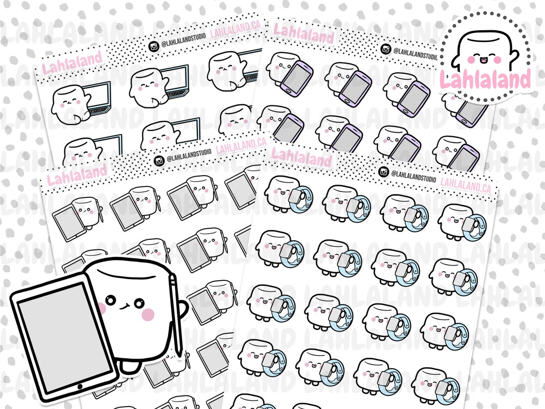 Tech Stickers Digital Stickers, Cellphone Stickers, Printable Stickers ...