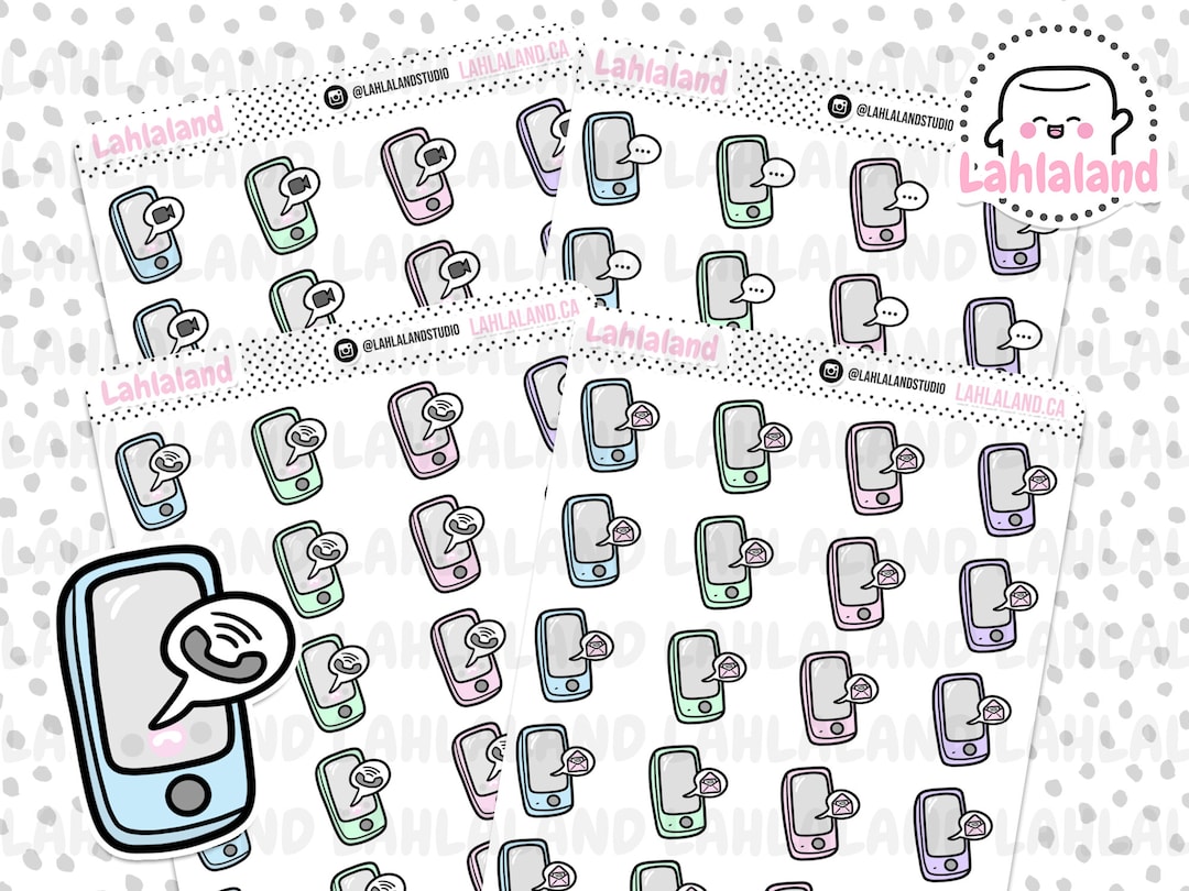 Cellphone Digital Stickers, Cellphone Stickers, Cell Printable Stickers ...