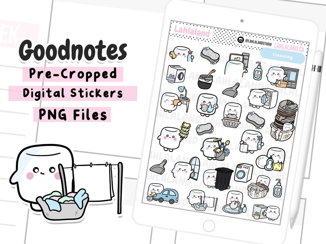 Cleaning Goodnotes Stickers, Chores Stickers, Goodnotes Stickers ...