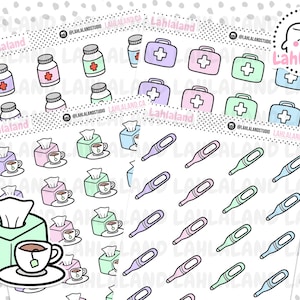 Health Stickers Digital Stickers, Sick Stickers, Printable Stickers ...