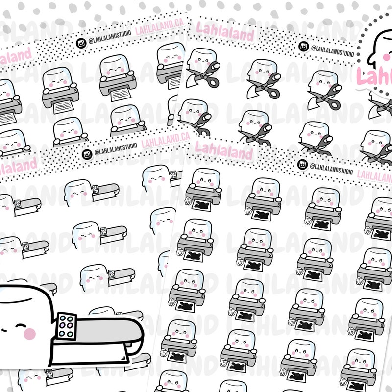 Hand Cut Stickers - Etsy