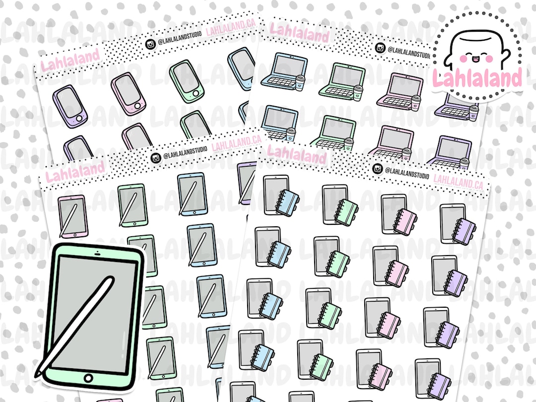 Technology Digital Stickers, Tech Stickers, Printable Stickers, Pre ...