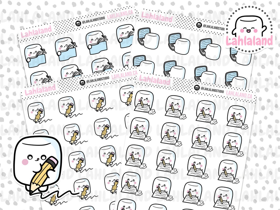 Writing Digital Stickers, Writing Stickers, Writing Printable Stickers ...