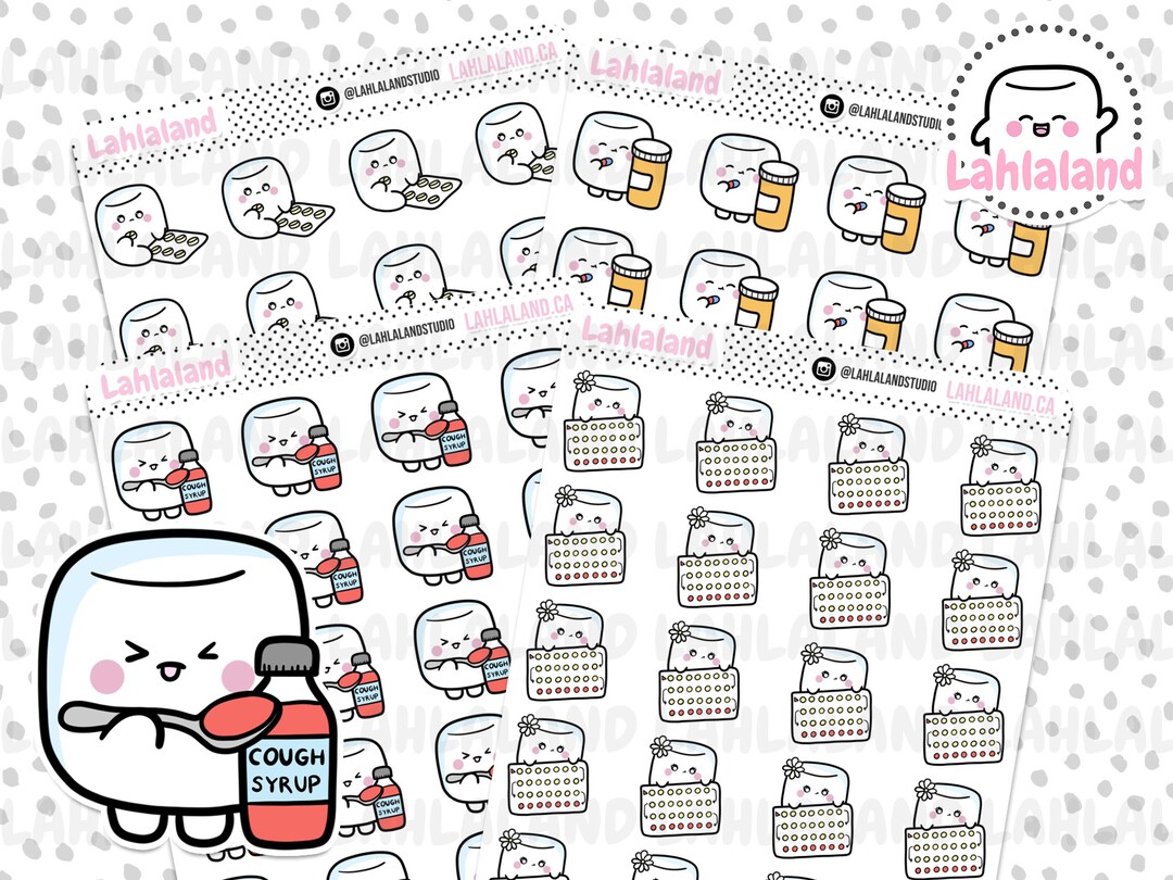 Medication Digital Stickers, Meds Stickers, Printable Stickers, Pre ...
