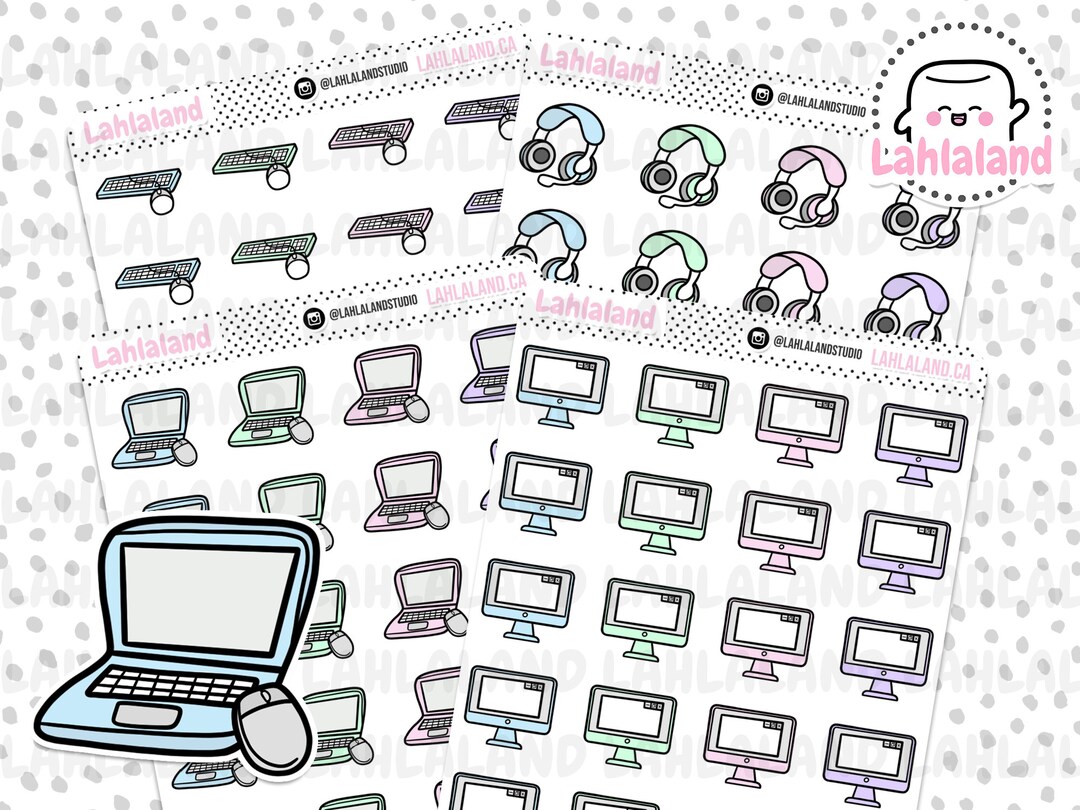 Computer Digital Stickers, Computer Stickers, Computer Printable ...